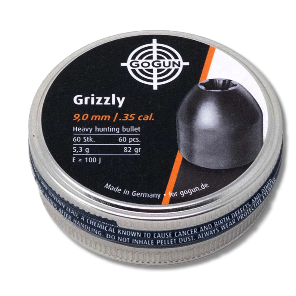 GoGun Grizzly 9mm Airgun Slugs - 5.3g High-Precision Projectiles (60 p ...